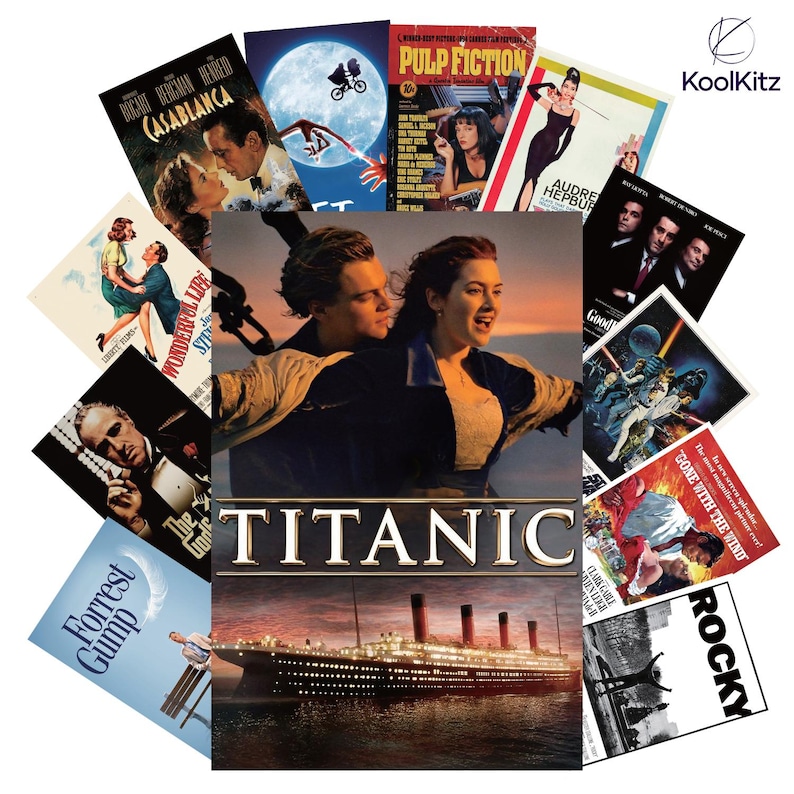 12 Pc Unframed Vintage Movie Posters Collage for Wall Decor|classic ...