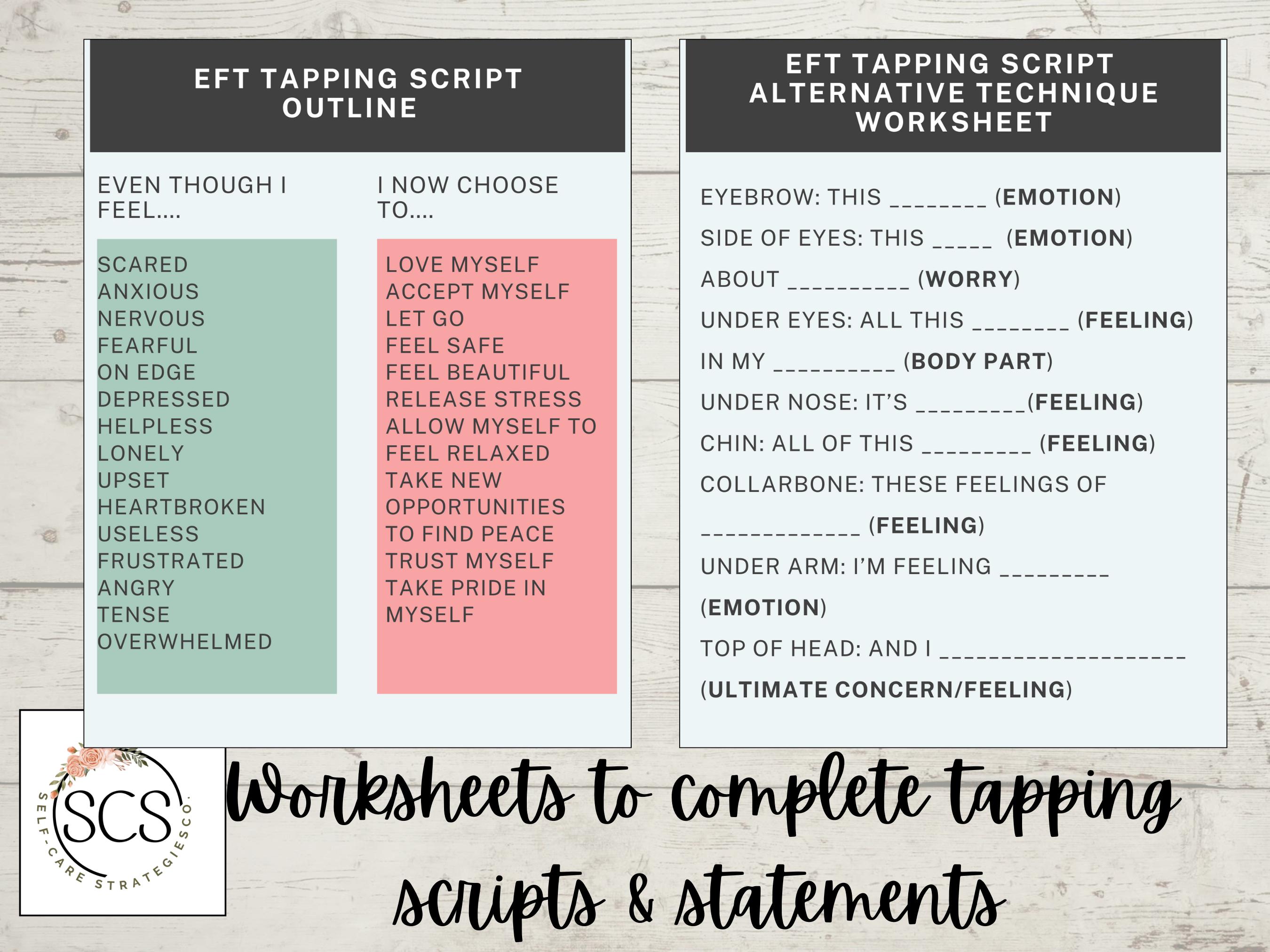 EFT Tapping Script, EFT, Eft Tapping Points, EFT Interventions ...