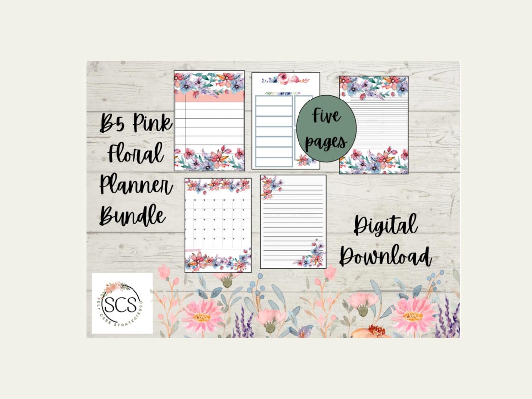 Planificador B5, Papel B5, Diario B5, Cuaderno B5, Planificador de 2 ...