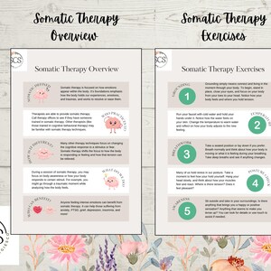 2 Page Somatic Exercises, Somatic Therapy, Digital Download, Somatic ...