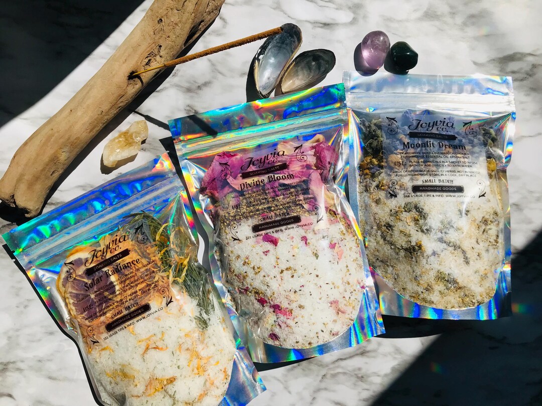 Natural Soaking Salts Organic Floral Botanicals Relaxing Bath Salt ...