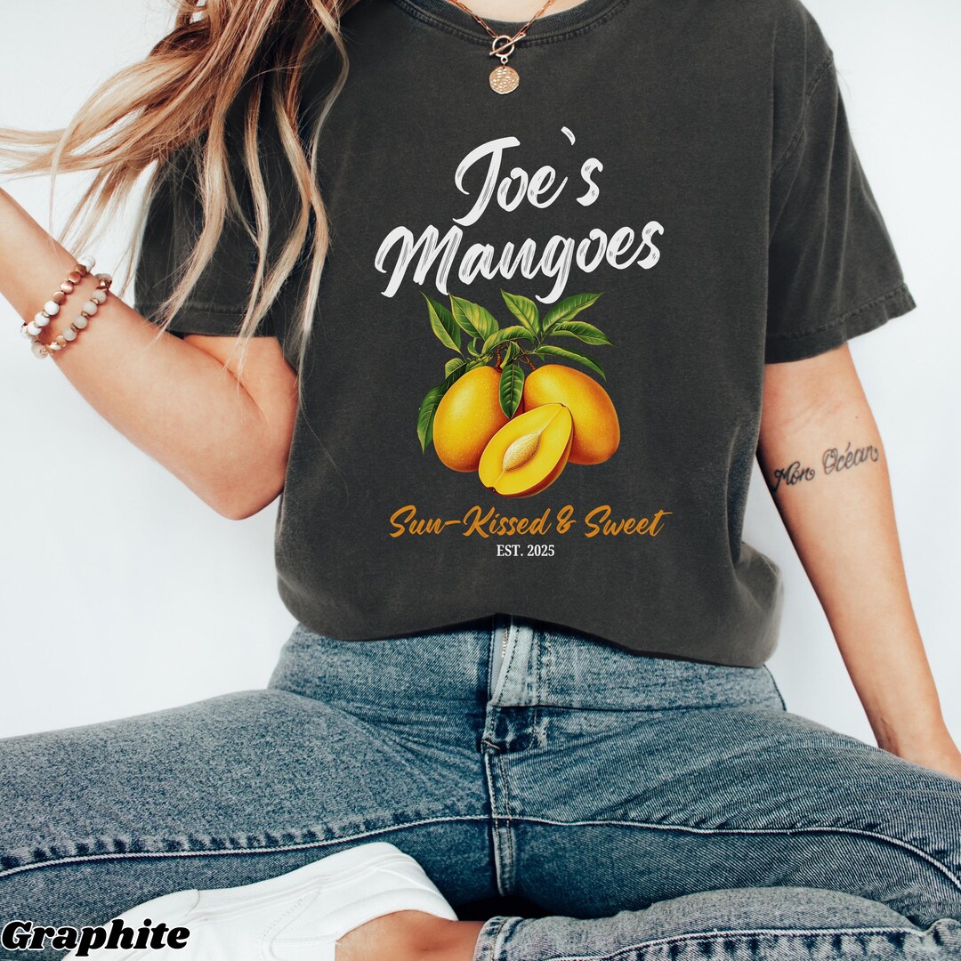 Custom Mango Retro Graphic Shirt, Vintage Mangoes Label T-shirt, Exotic ...