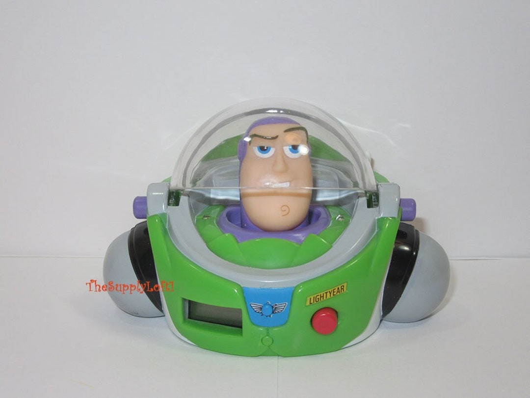 Vintage Buzz Lightyear Digital Clock Bust Disney Toy Story Promotional ...
