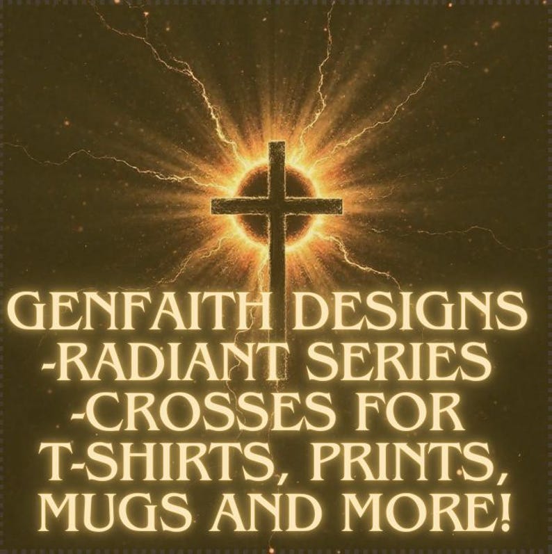 Genfaith Designs - Radiant Series Crosses for T-shirts, Prints, Mugs ...