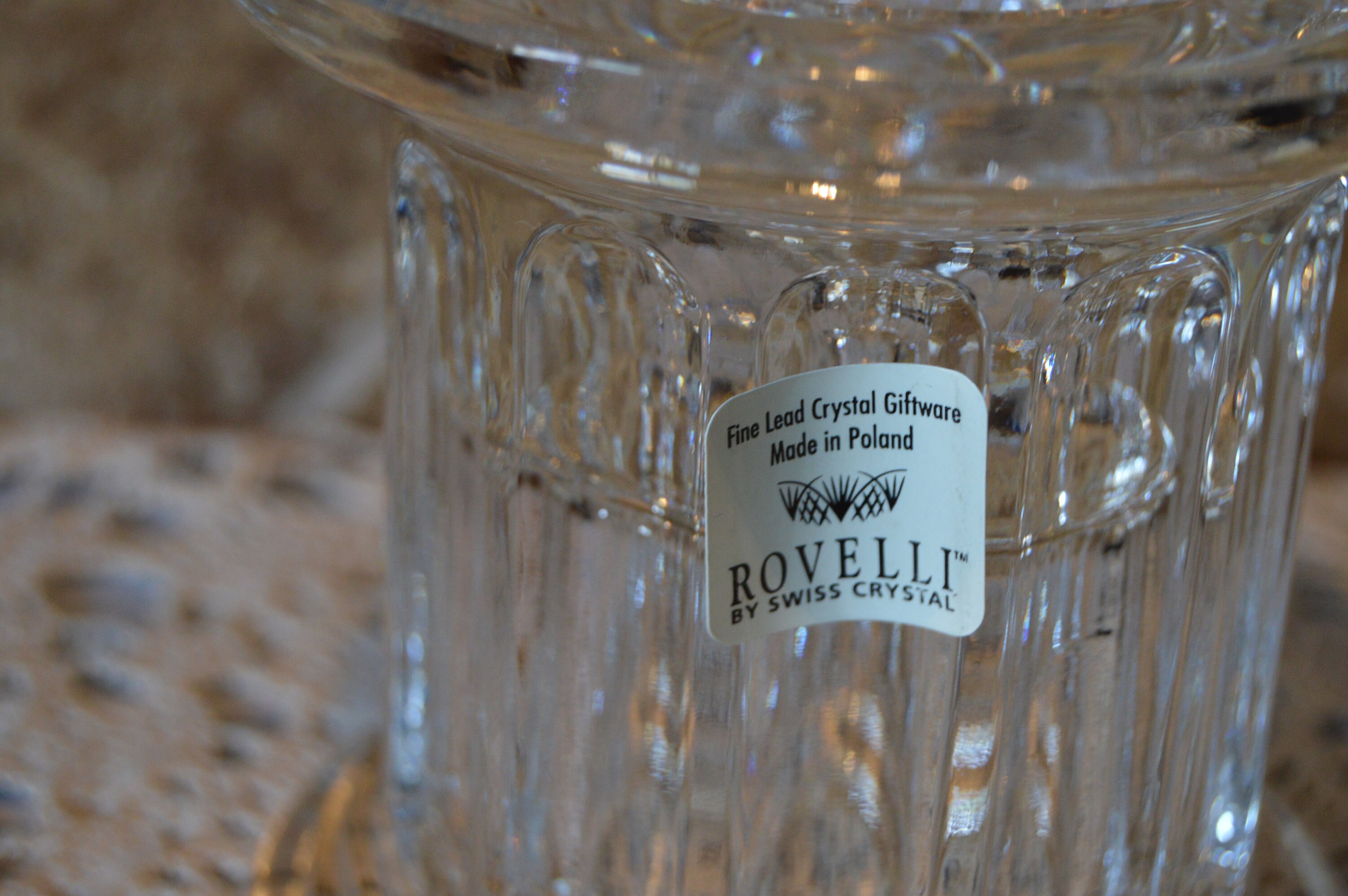Gorgeous Rovelli by Swiss Crystal Fine Lead Crystal Taper or Pillar ...