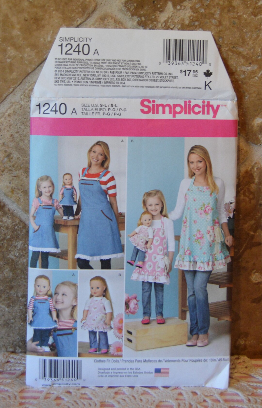 Simplicity Apron Pattern 1240auncutaprons for Mom Daughter - Etsy