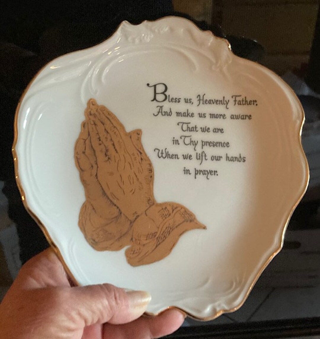 Beautiful Collectible Prayer Plate by Norcrestgold Praying ...