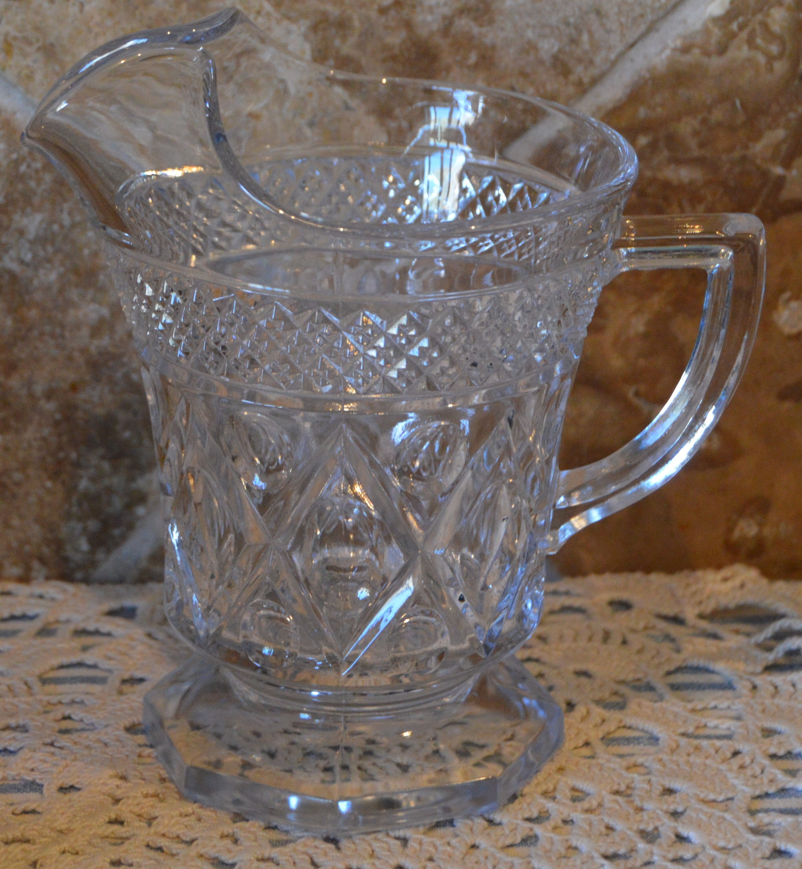 Vintage Imperial Glass Crystal Pedestal Lip ...