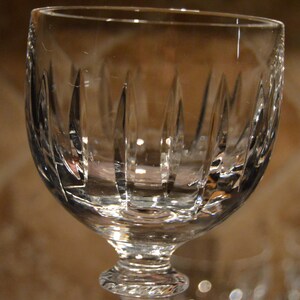 Six Beautiful Lead Crystal Wine Glasses~rogaska Gallia With Dimple ...