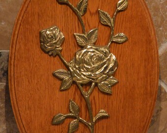 Vintage Wood Plaque | Etsy