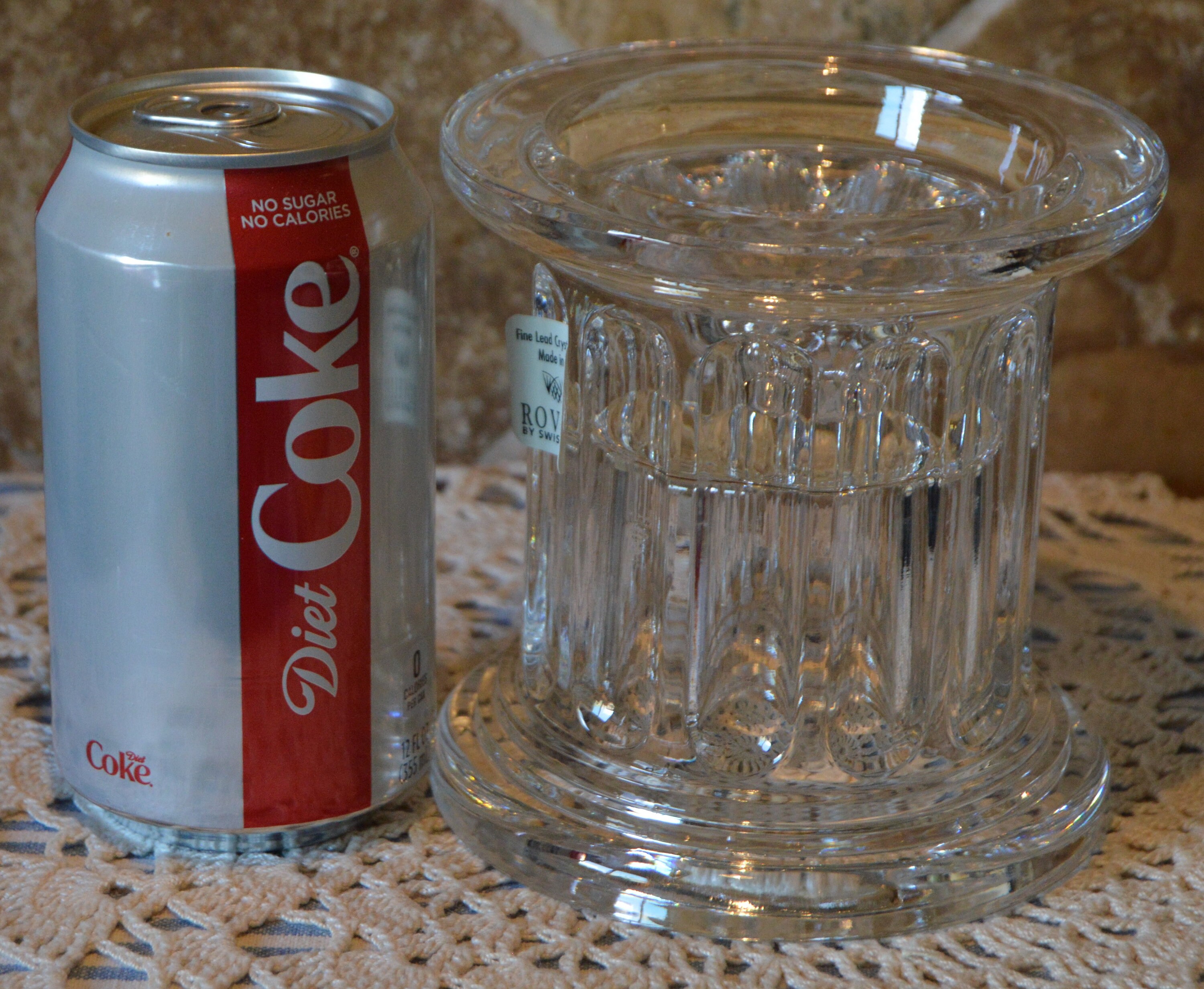 Gorgeous Rovelli by Swiss Crystal Fine Lead Crystal Taper or Pillar ...
