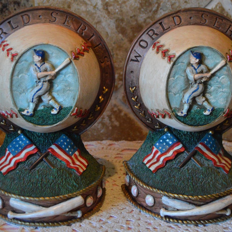 Baseball Bookends - Etsy