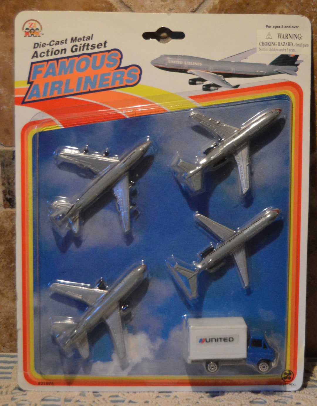 Zee Die-cast Metal Action Gift Set~famous Airliners~zyll Enterprise Ltd ...