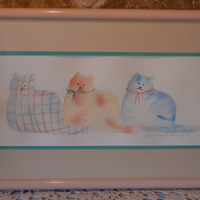 Double Walled Cat Glass Etsy
