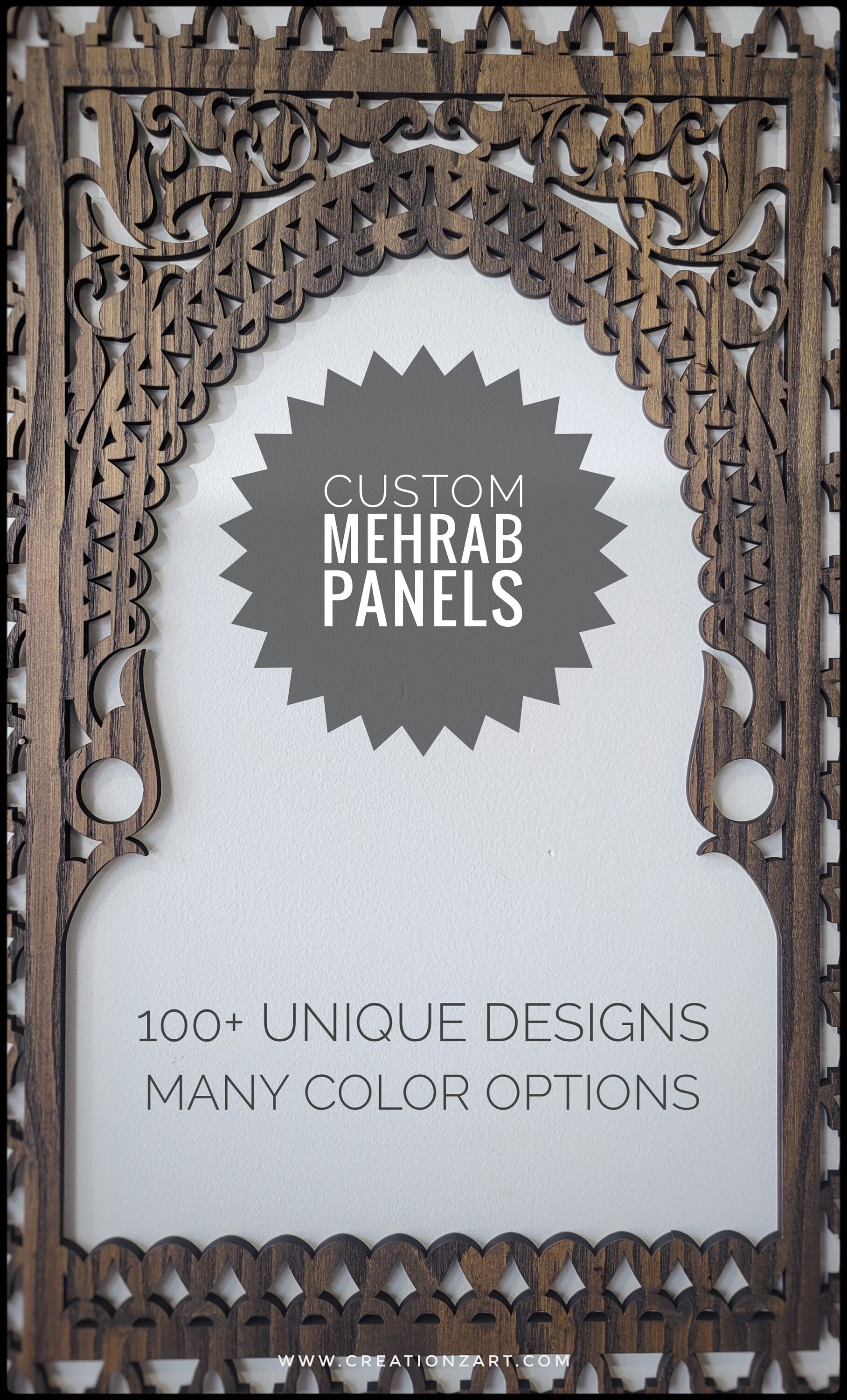 Moroccan Mehrab Pattern Wall Art - Mughal Mehrab Design Wall Art ...