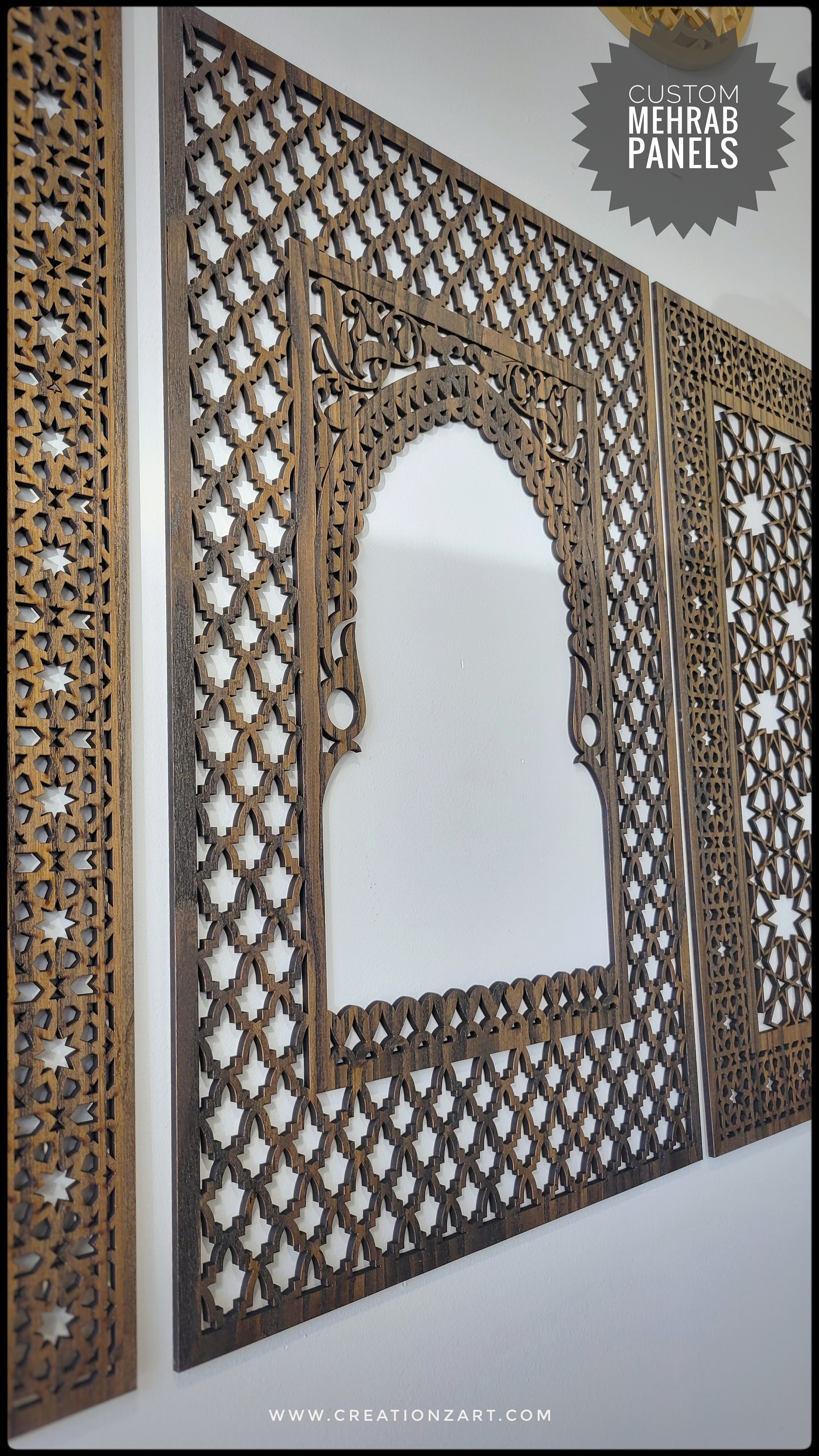 Moroccan Mehrab Pattern Wall Art - Mughal Mehrab Design Wall Art ...