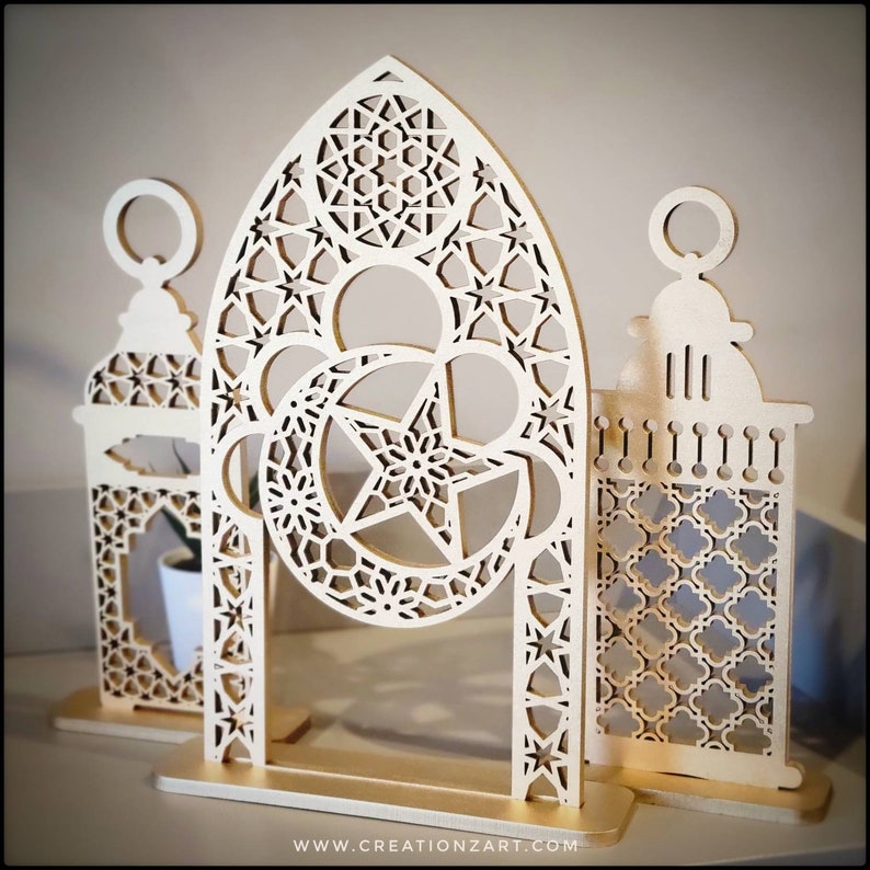 Moroccan Lantern Art - Set of Three - Ramadan Gifts and Table Top ...