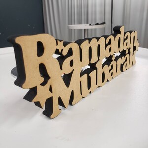 Ramadan Mubarak Table Top Art - Islamic Artwork Ideal for Ramadan ...