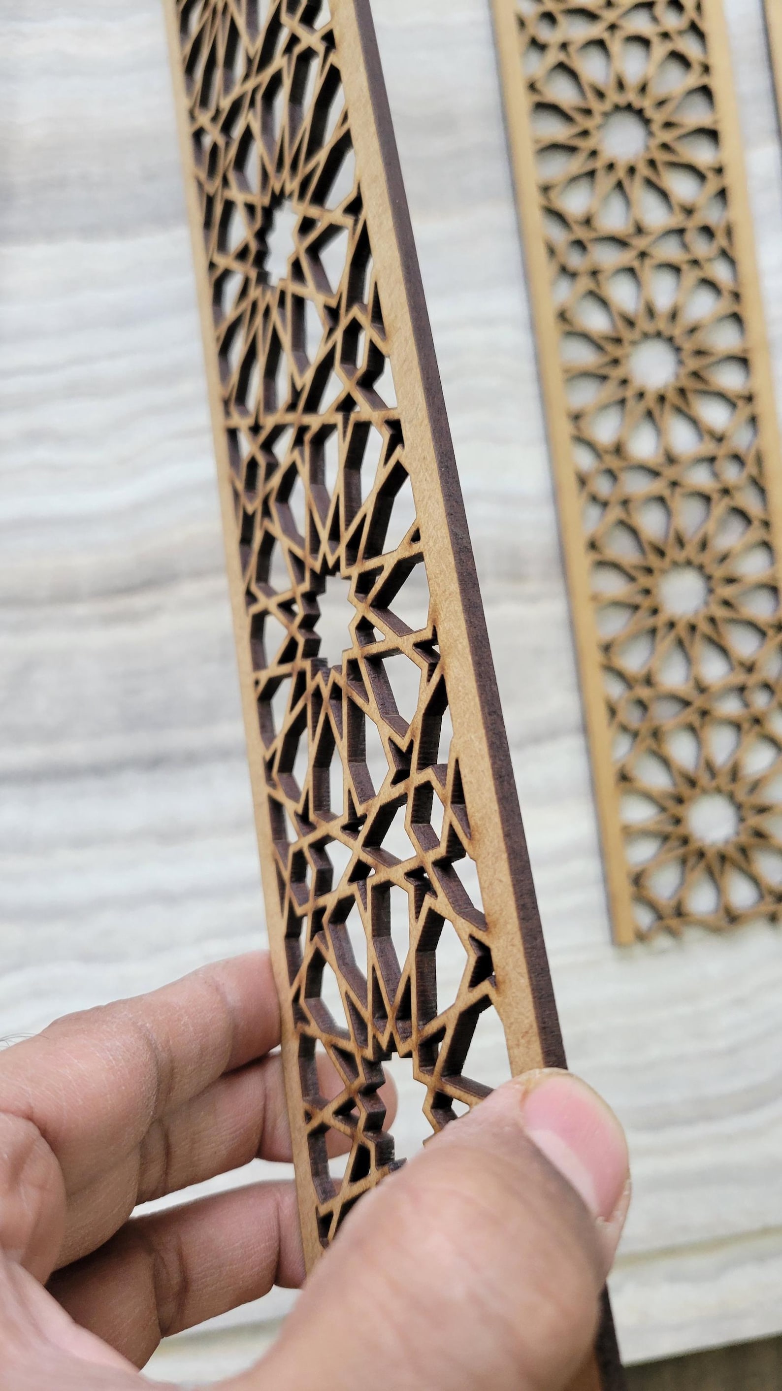Moroccan Wall Trim Panel - Seamless Trim Wall Panels - Chair Rail ...