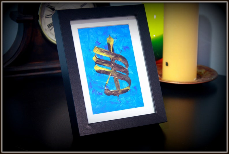 FRAMED Calligraphy Painting Print Contemporary Islamic Art | Etsy