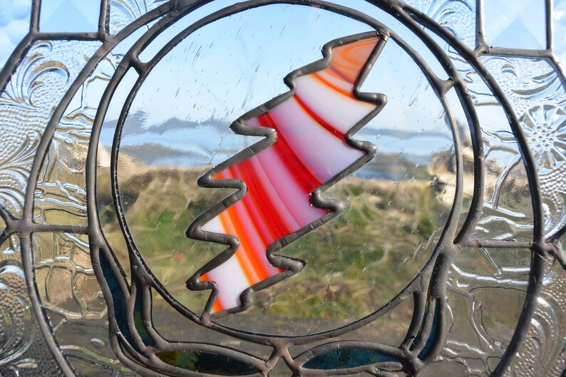 Stained Glass Grateful Dead Lightning Bolt Skull - Etsy