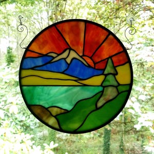 Stained Glass Mountain Sunrise Alpine Lakes - Etsy