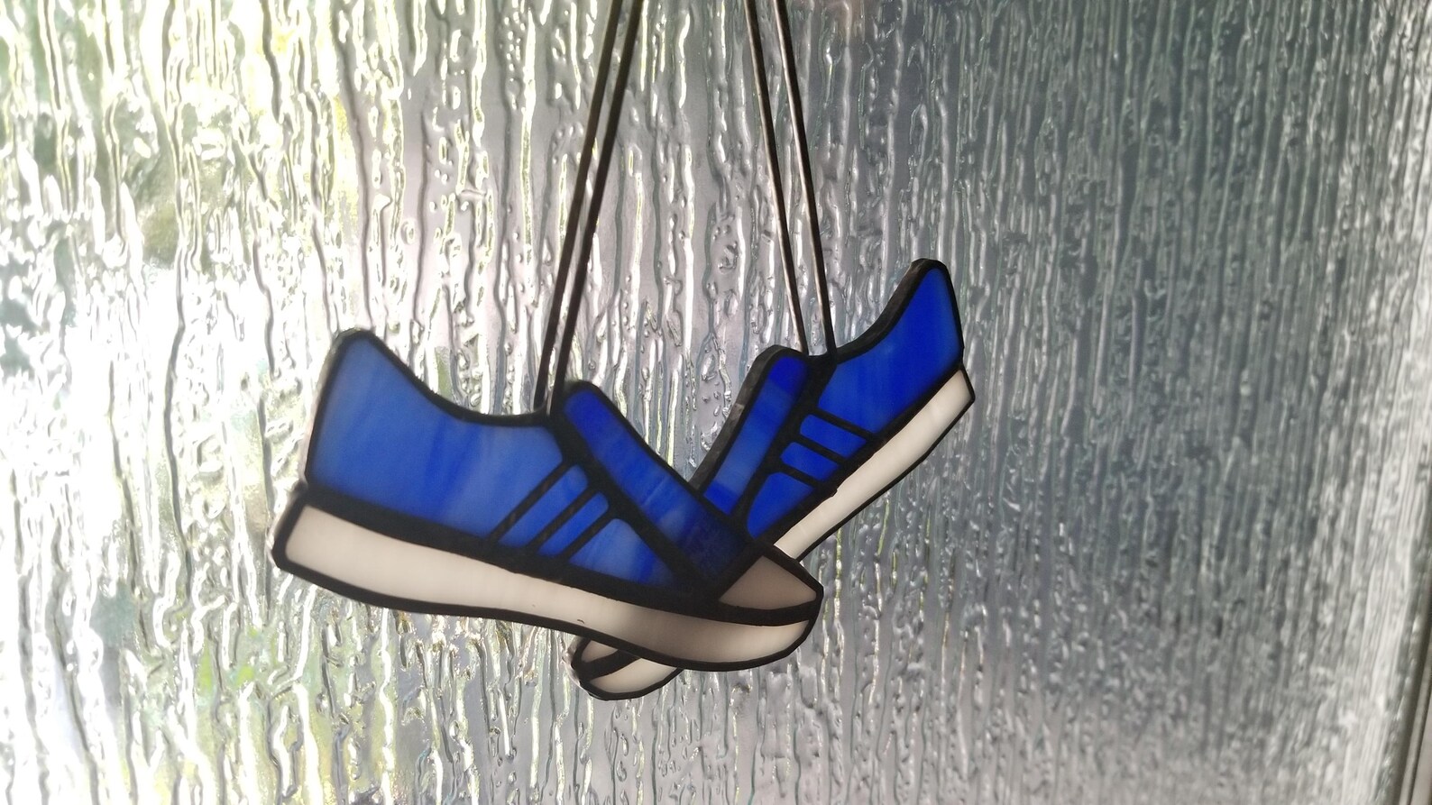 Stained Glass Hanging Shoes - Etsy