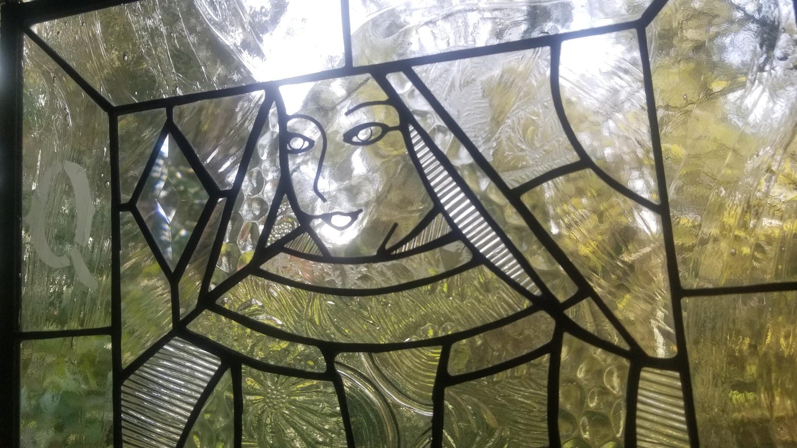 Stained Glass Queen of Diamonds - Etsy