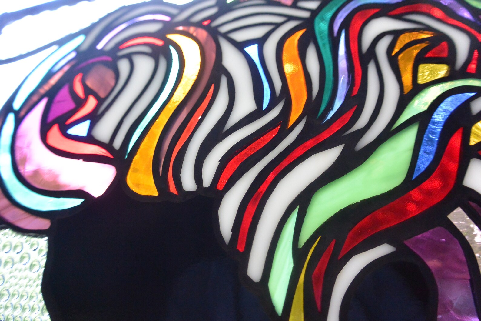 Stained Glass Bob Dylan Panel Etsy