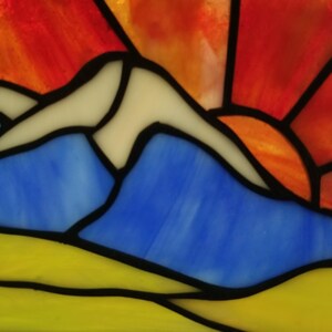 Stained Glass Mountain Sunrise Alpine Lakes - Etsy