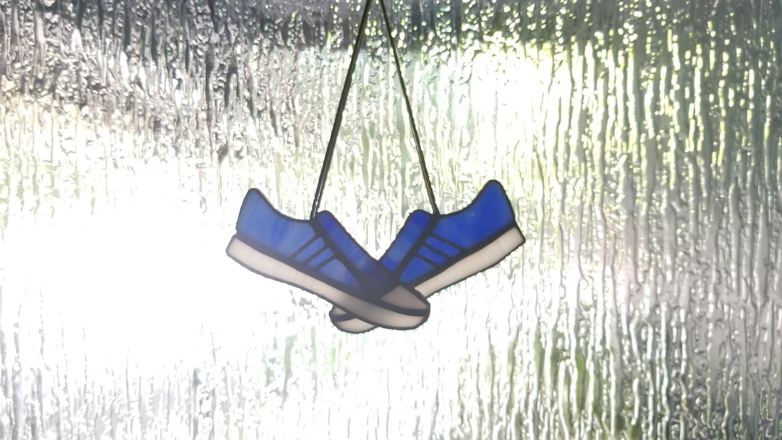 Stained Glass Hanging Shoes - Etsy