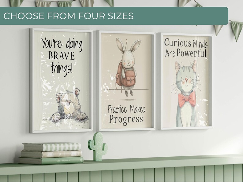 Classroom Motivation Posters | Woodland Animal Encouraging Quotes ...
