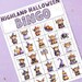 Highland Cow Halloween Bingo Game: 60 Unique Printable Cards - Etsy