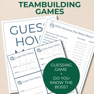 Office Guess How Many | Work Icebreakers & Know the Boss | Team ...