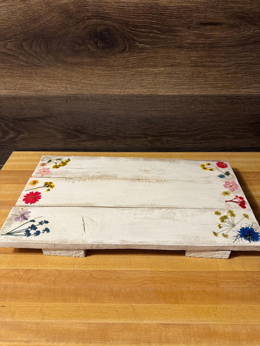 Flower Wood Table Centerpiece Tray/table Riser - Etsy