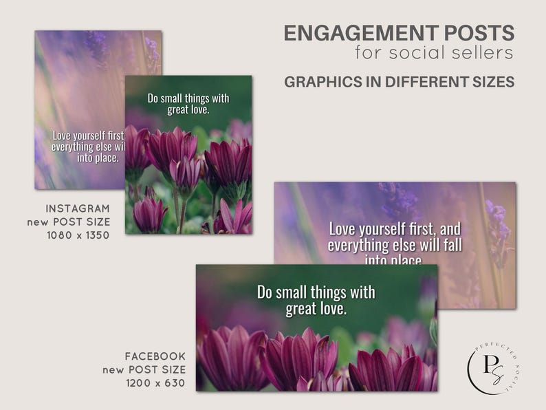 50 Inspirational Quotes Digital Graphics - Instagram Social Media ...