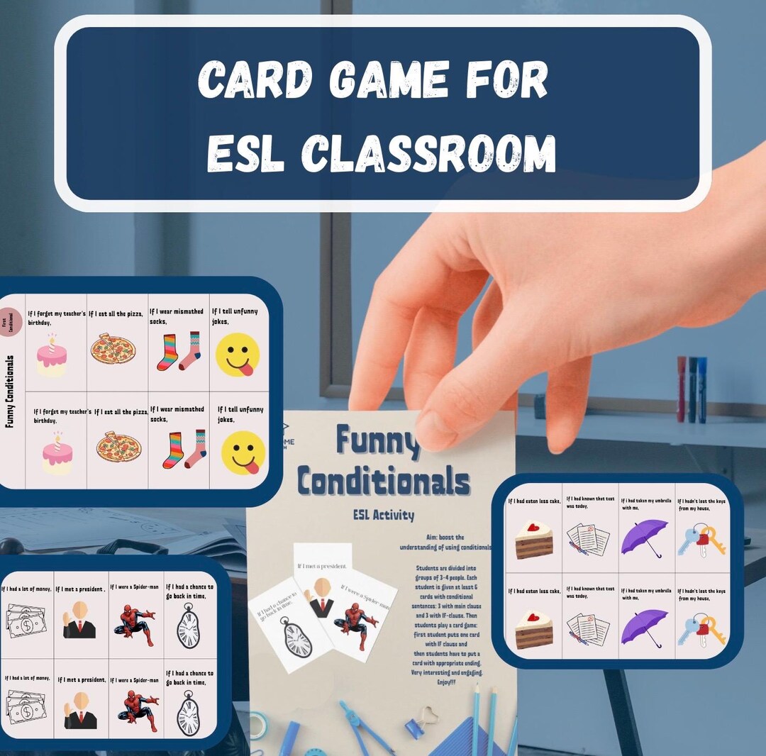 Card Game for ESL Classroom “funny Conditionals”: Practice Grammar and Play With Fun - Etsy