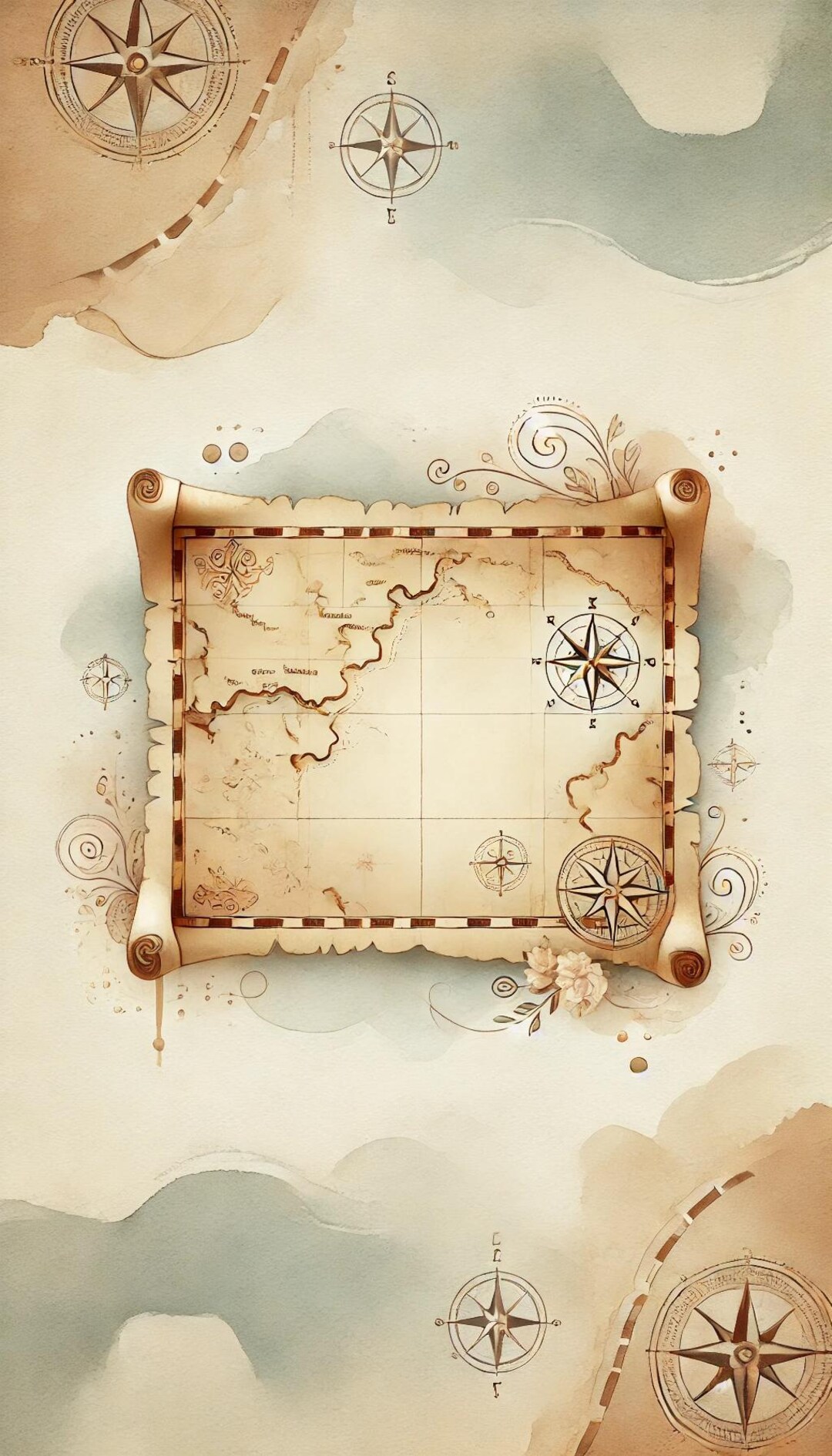 Treasure Map, Fairy Tale Nursery Wall Art Printable, Girl Room Decor ...