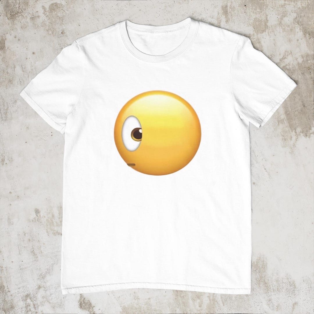 Side Eye Meme Emoji Comfort Colors Tee: Gen Z Humor Shirt - Etsy