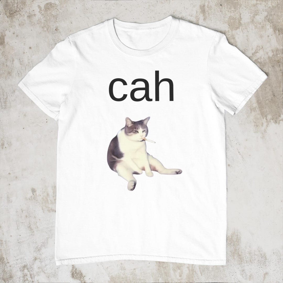 Smoking Cat Meme Comfort Colors T-shirt, Funny Gen Z Tee - Etsy