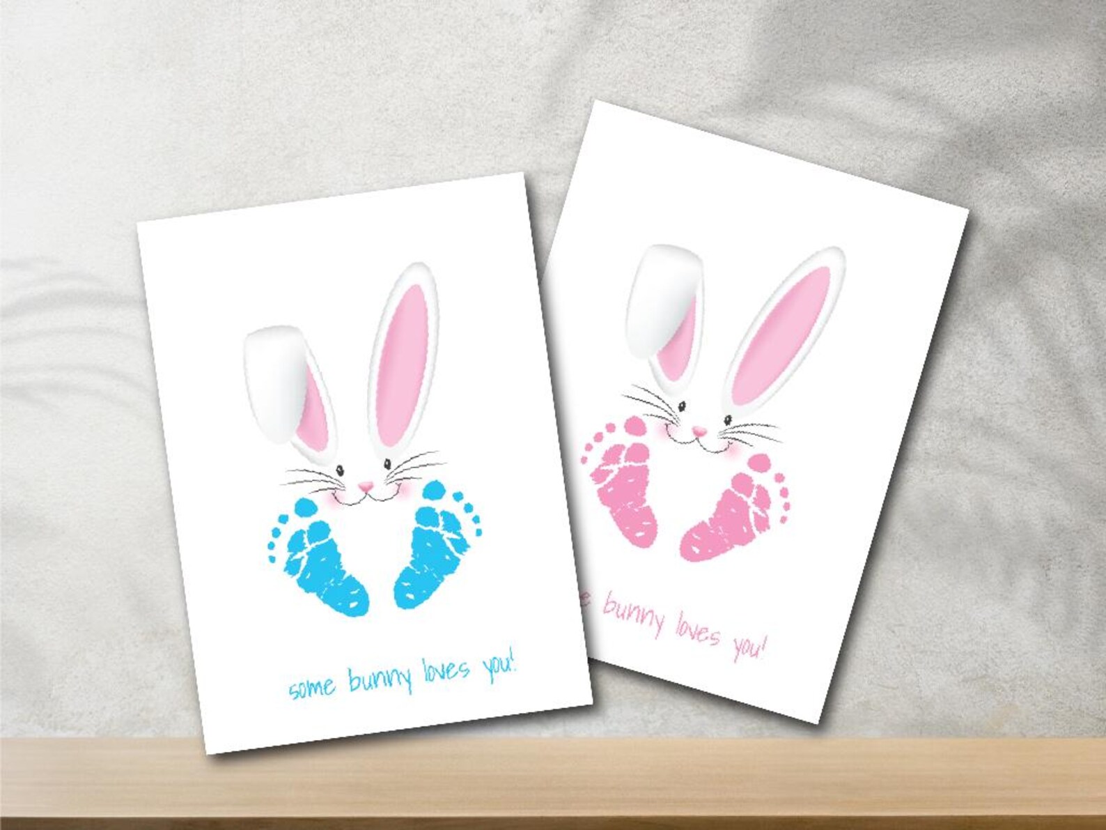 Easter Printable | "some-bunny Loves You" | Kids' Footprint Keepsake ...
