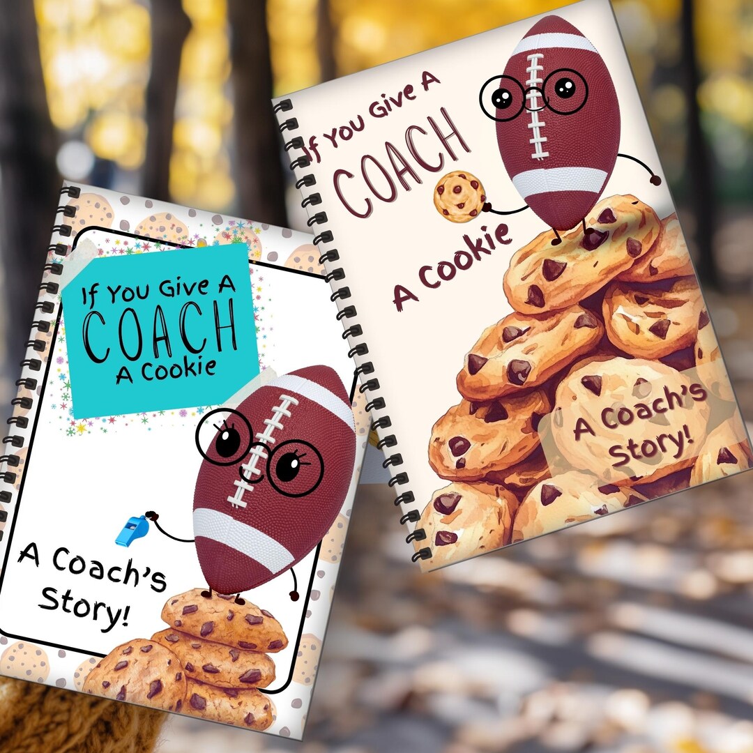 Football Coach Printable Gift Card Book | End of Season Coach Gift ...