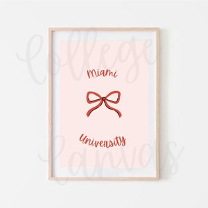 Miami University Wall Poster - Etsy