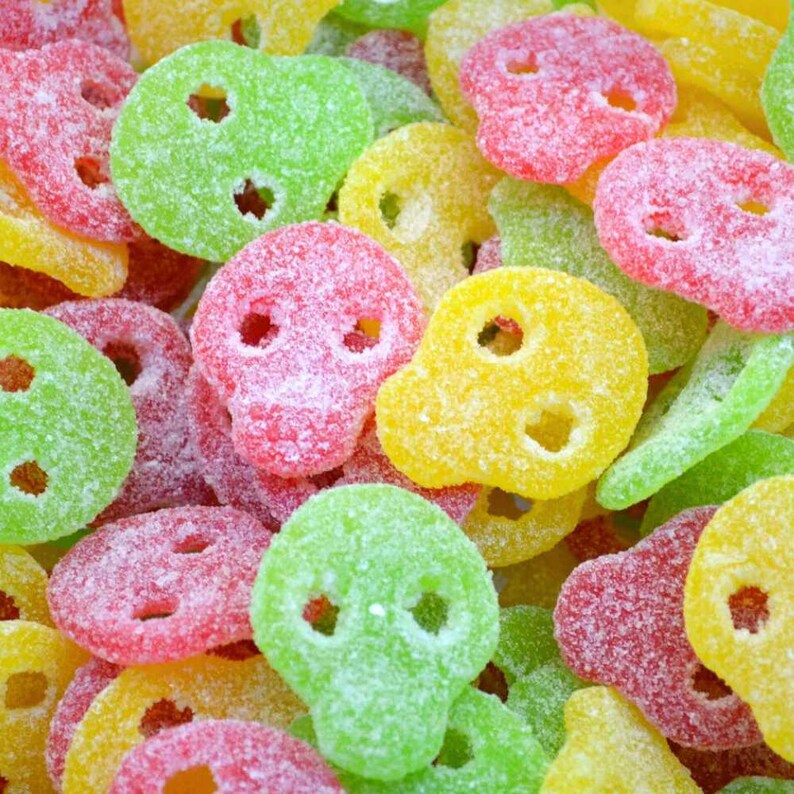 Extreme Sour Swedish Skulls Candy - Fruity Sour Gummy Treats - Tangy ...