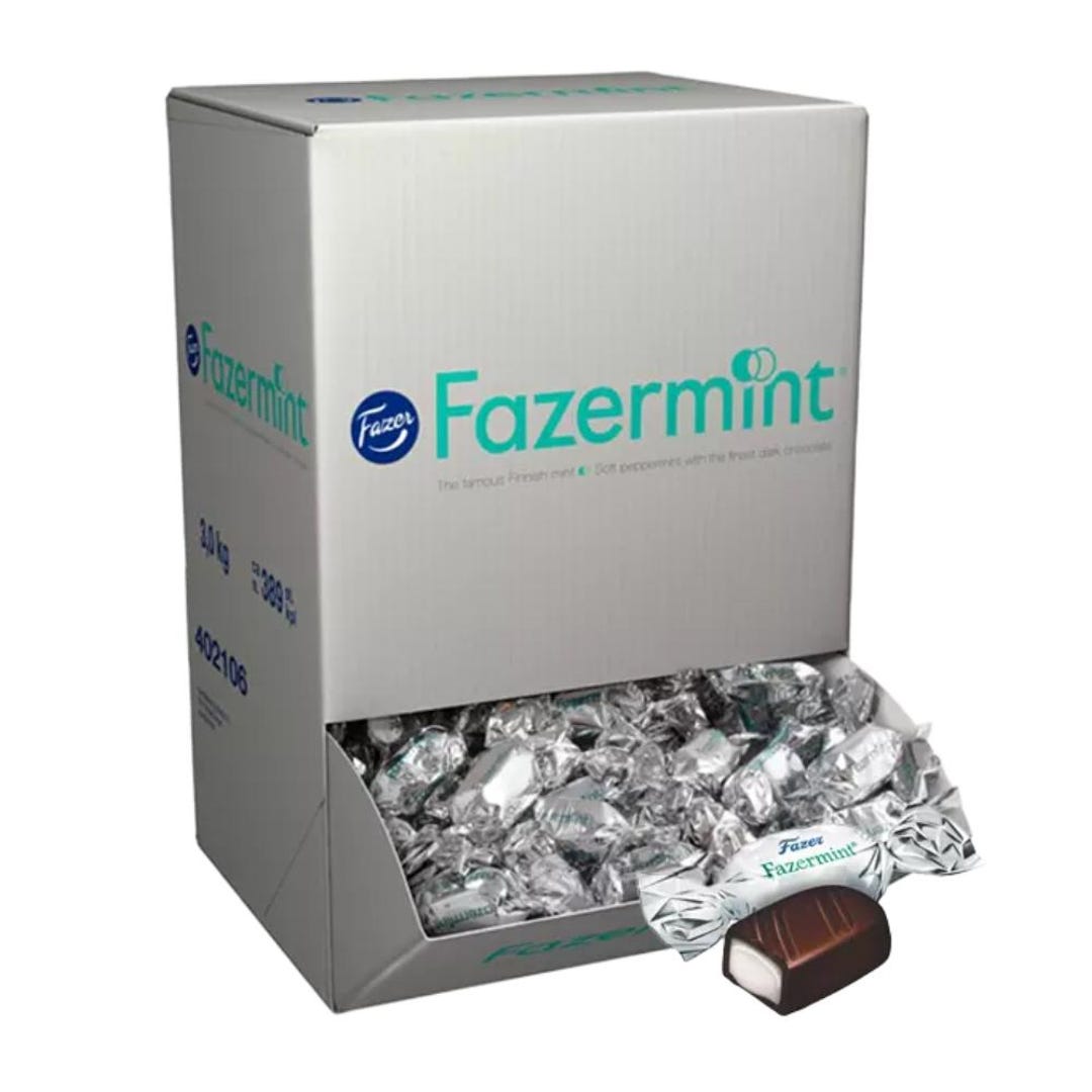 Fazermint Dark Chocolate Mint Candy, Finnish Mint Cream Treat ...