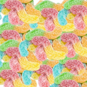 Trolli Sour Glowworms – Fruity Gummy Candy With Sour Sugar Coating - Etsy