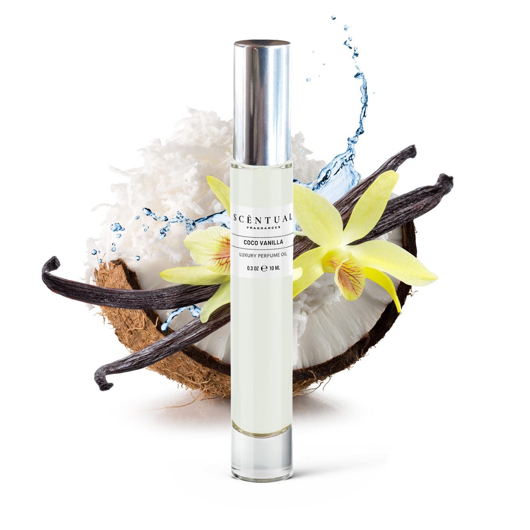 Coco Vanilla Luxury Perfume Oil Roller, Ultra-concentrated Madagascar ...