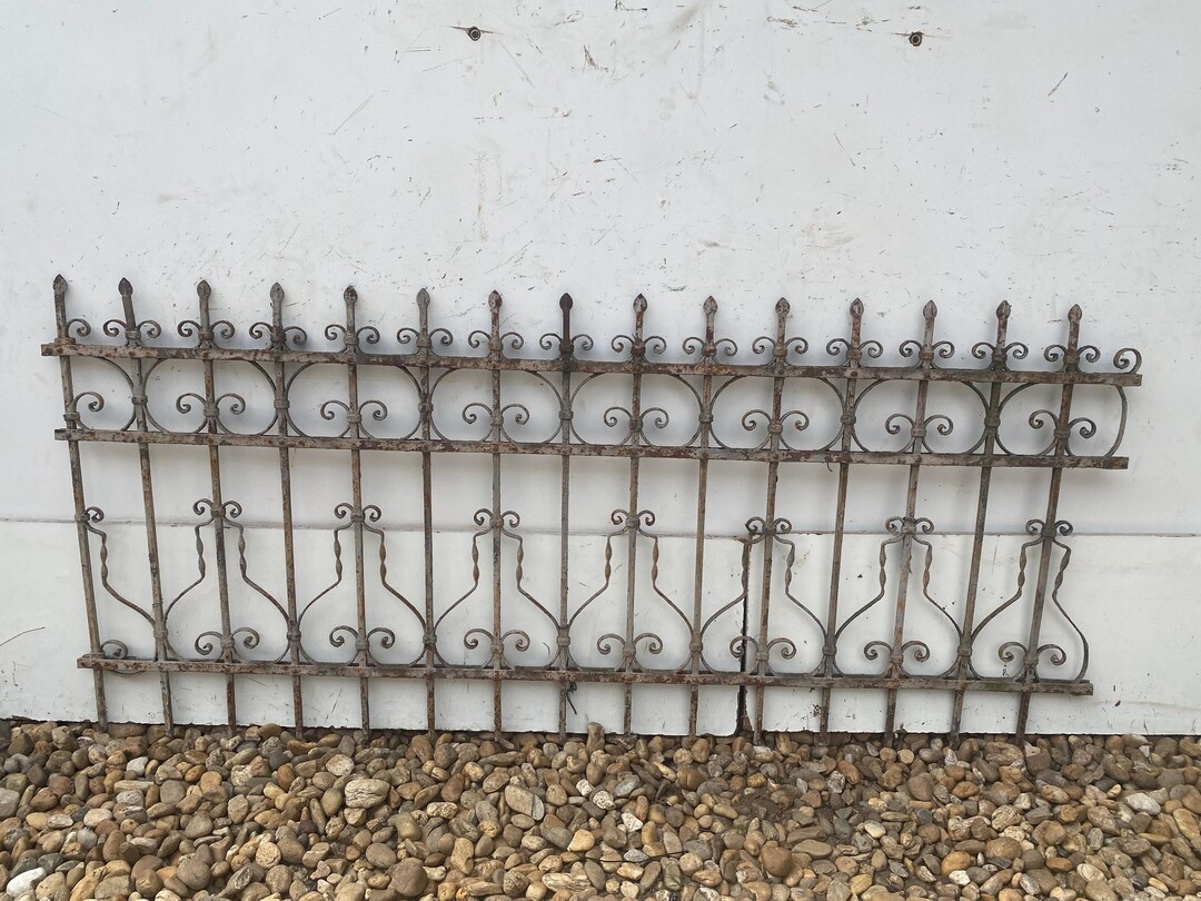 Antique Wrought Iron Fence, 19.1 Meters, Antique, Gründerzeit Period ...