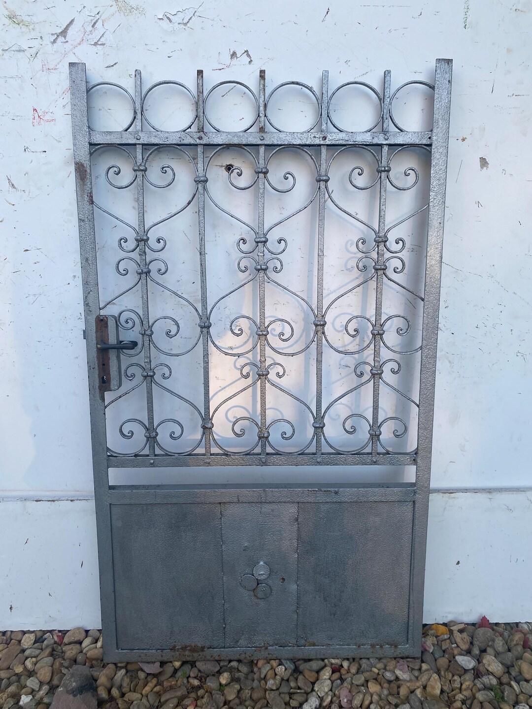 Small Garden Gate, Antique Wrought Iron, Art Nouveau Style, Circa 1900 ...
