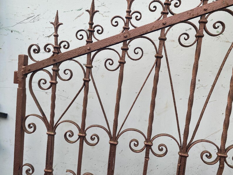 Antique Wrought Iron Gate, Rare, With Pedestrian Gate, Circa 1880 ...